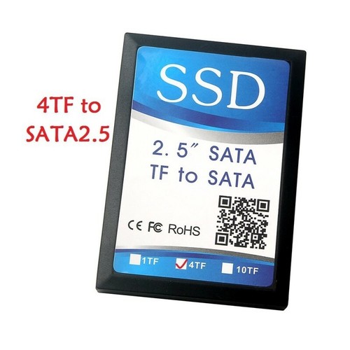 4 Micro SD/TF Card to SATA 22pin Adapter RAID Quad TF Card to SATA 2.5 ...