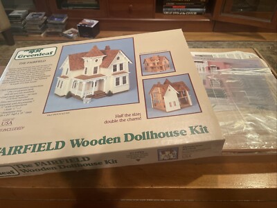 Vintage 1983 Greenleaf The Fairfield Dollhouse Kit 1:24 Open Box ...