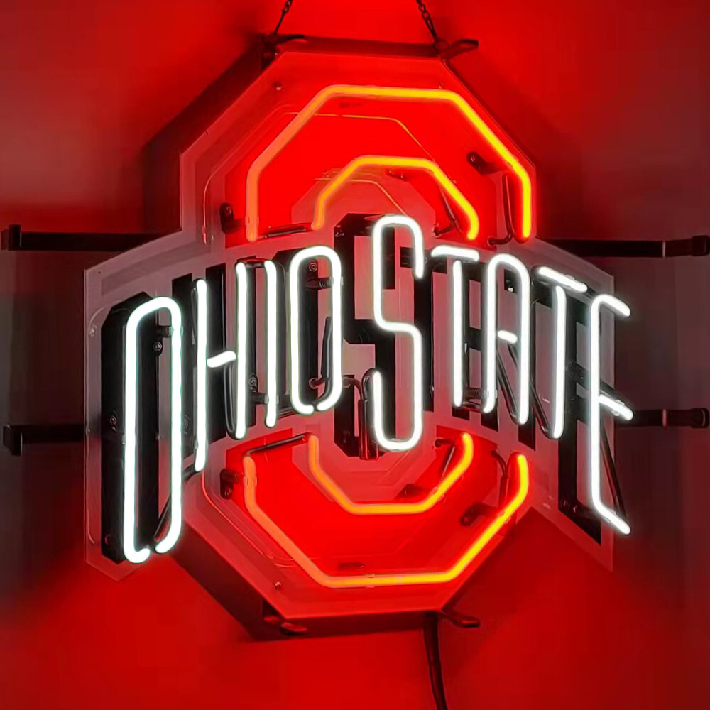 HD Printed Ohio State Neon Sign For Home Bar Pub Club Restaurant Home ...