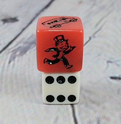 2-die Set Hasbro Gaming MONOPOLY Speed Die Replacement Addition Red ...