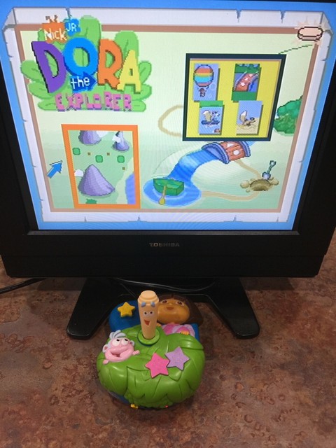 DORA THE EXPLORER Plug & Play TV Game Jakks Pacific ELECTRONIC JOYSTICK ...