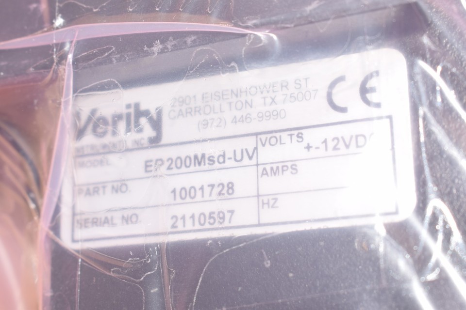 NEW Verity Instruments, Model: EP200Msd-UV, Part: 1001728, .2 Meter ...