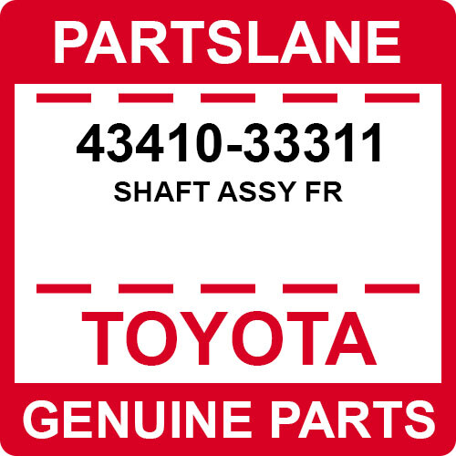 43410-33311 Toyota OEM Genuine SHAFT ASSY FR | eBay