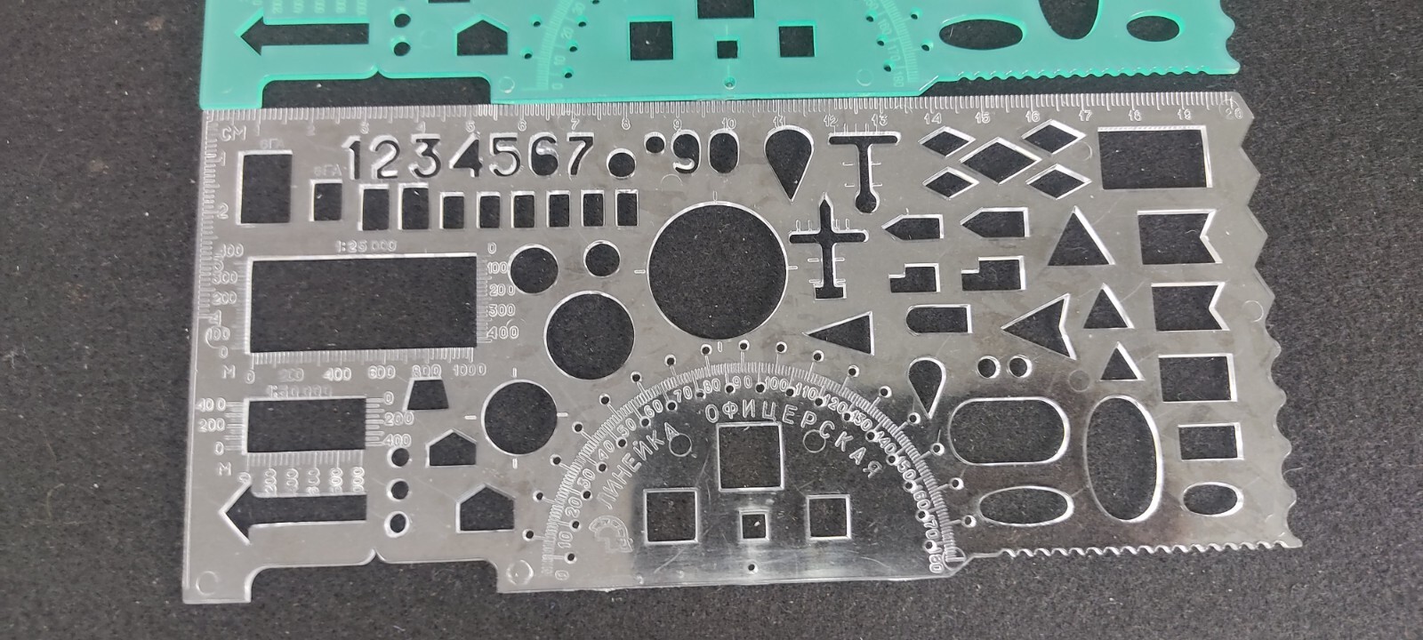 Russian Combat mission plotter 2 Pcs Officer ruler special tool ...