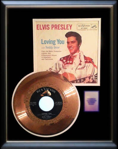ELVIS PRESLEY LOVING YOU 45 RPM GOLD RECORD NON RIAA AWARD RARE! | eBay
