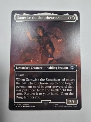 Samwise the Stouthearted (Borderless) Lord Of The Rings 449 Mtg | eBay