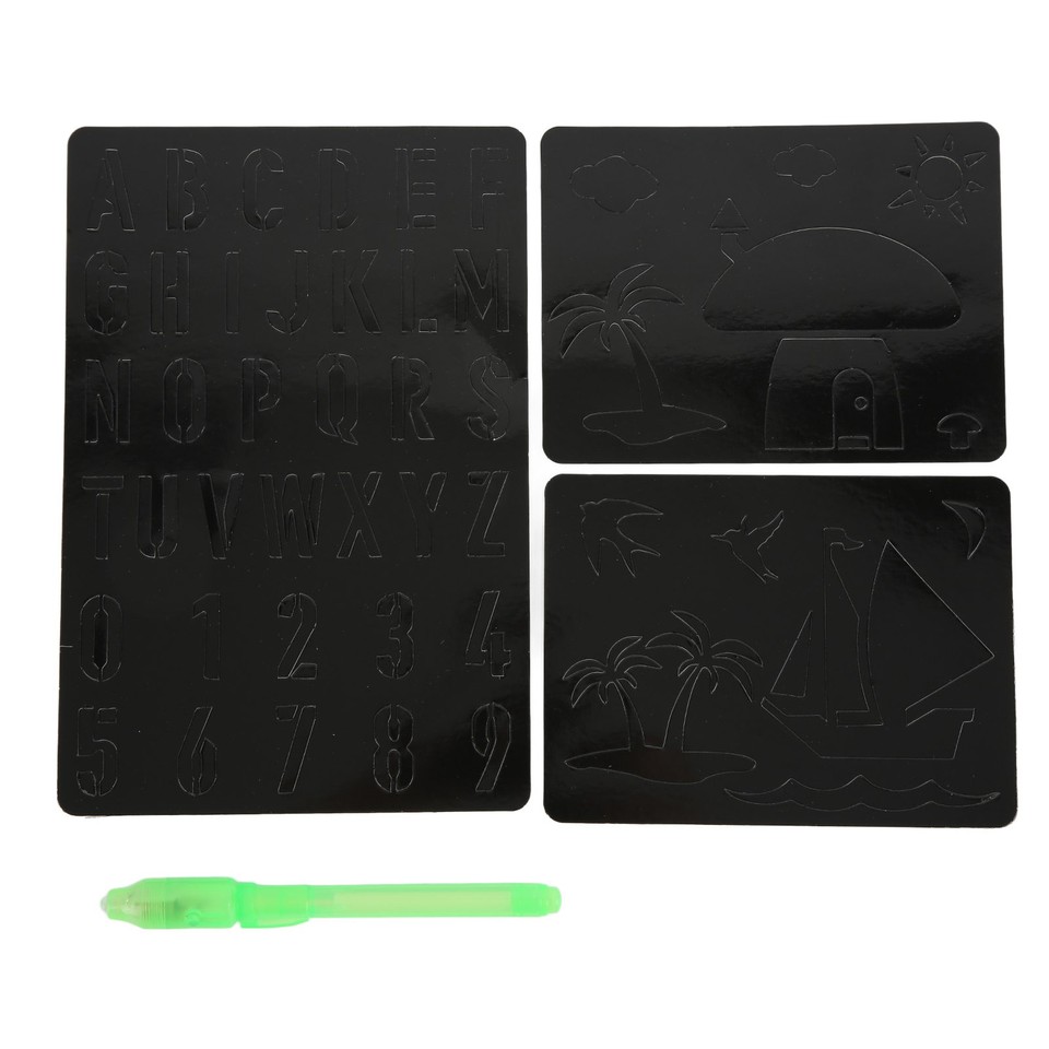 Kids Luminous Drawing 3D Board Glow Painting Board Educational Toy With ...