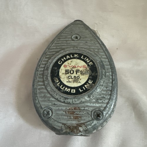 Vintage Evans Chalk Plumb Line Tool 50 Foot. 6034 | eBay