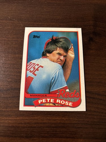 Pete Rose - 1989 Topps #505 - Cincinnati Reds Baseball Card Centered ...