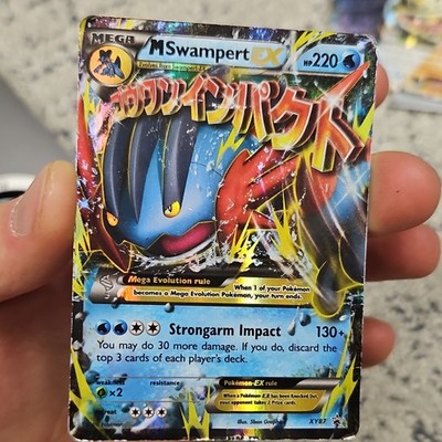 Pokémon M Swampert EX 220 HP XY XY87 Holo Promo Mega Water Type Card ...