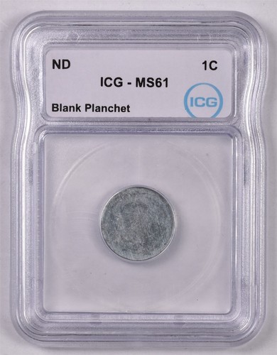 ND Blank Planchet Non Plated Cent - ICG MS61 | eBay