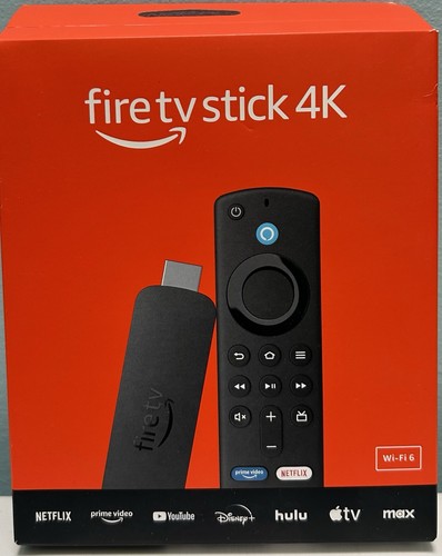 AMAZON FIRE TV STICK 4K (NEWEST MODEL) w/ AI POWERED SEARCH, WI-FI 6 ...