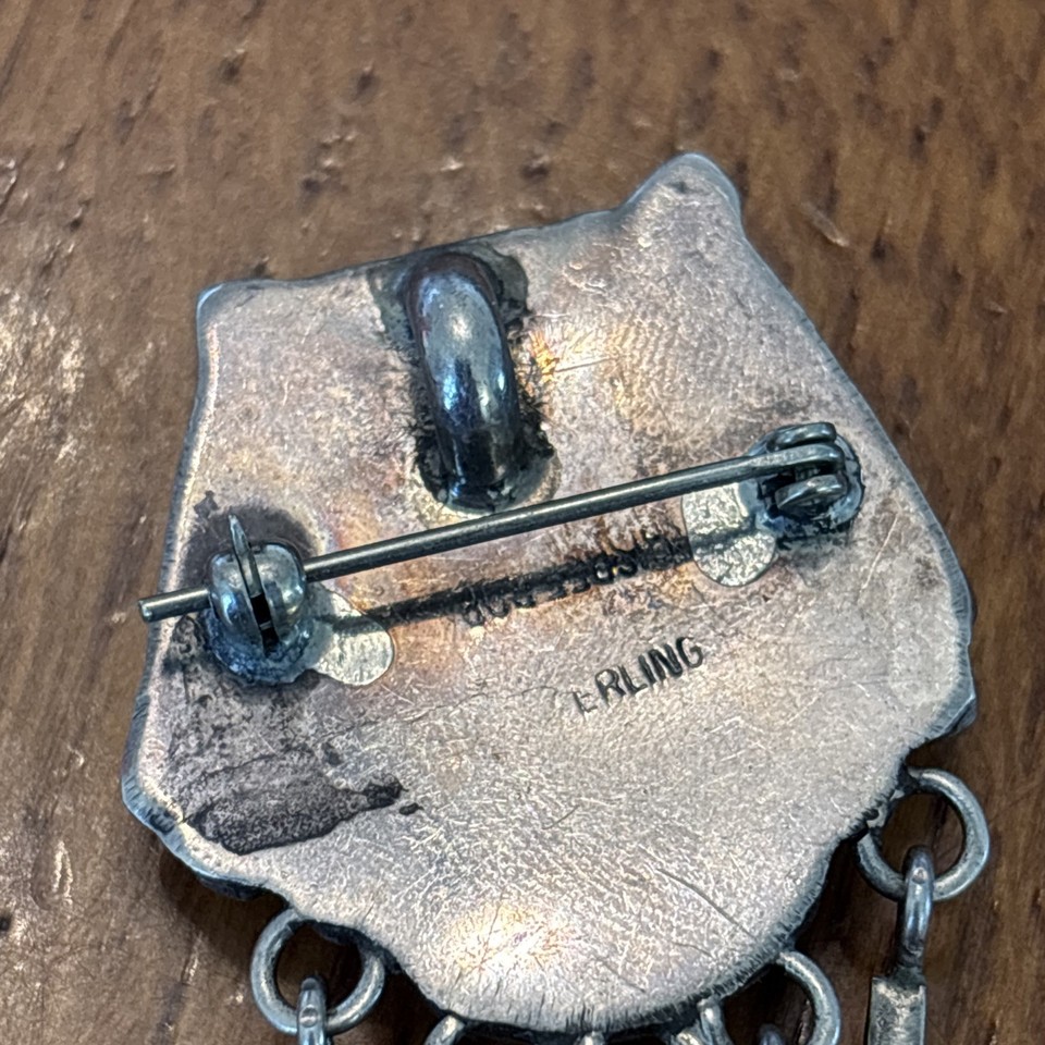 Bisbee Bob Turquoise Anasazi Pottery Pendant Pin Vintage Z8 | eBay