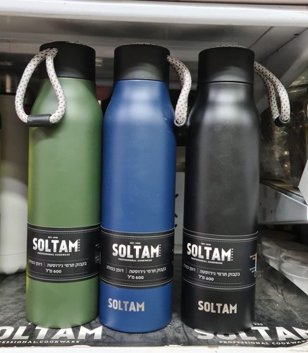 Soltam 20 oz Water Bottle Leak Proof Stainless Steel Double Walled ...