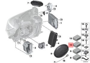 Genuine Set repair holder BMW F32 F33 F36 F80 F82 F83 418d 418i ...