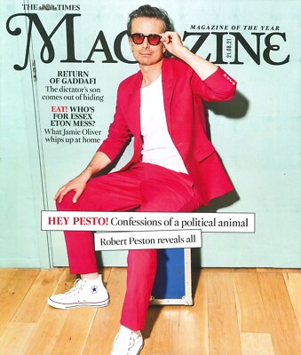 UK Times Magazine: Robert Peston, Greg Wise, Jamie Oliver, Giles Coren ...