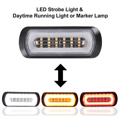 Halo Ring, Dual Function, LED Strobe & Halo/Marker Light Amber, White ...