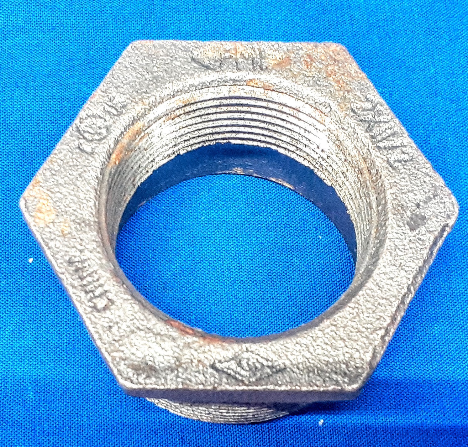 KING OEM CAST IRON DOULBE TAPPED BUSHING W/ OUTSIDE HEX 2 x 1 1/2" LOT ...