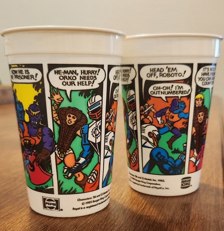 2 Vintage 1985 Masters Of The Universe HE-MAN and Roboto To The Rescue ...