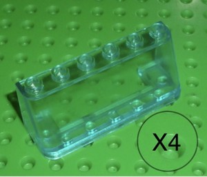 Lego 4 City Vehicle Car Truck Trans-Light Blue 2x6x2 Windscreen ...