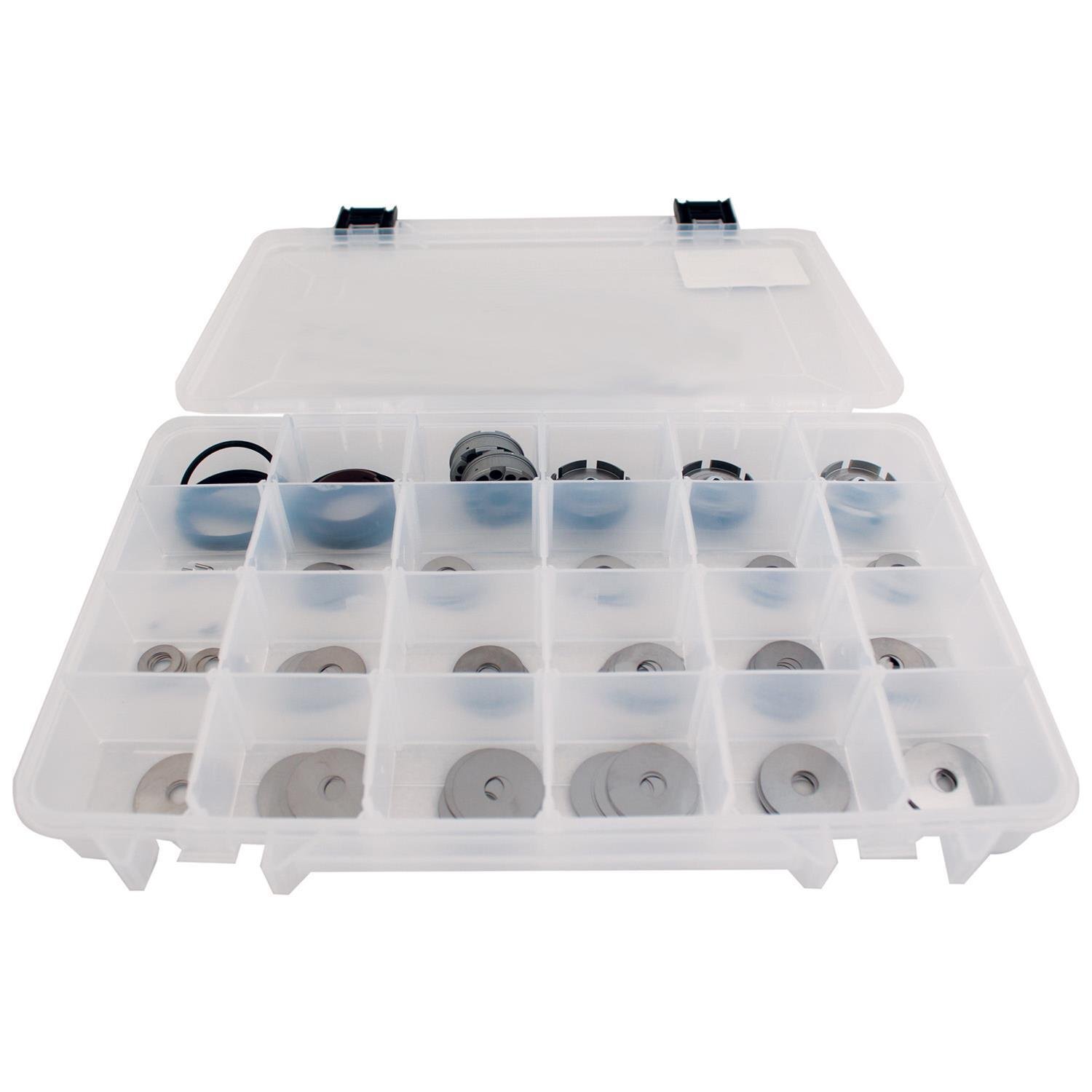 QA1 7855-114, Set of 8 Natural Steel Valve Dise Kit 1.300In Od X .010In ...