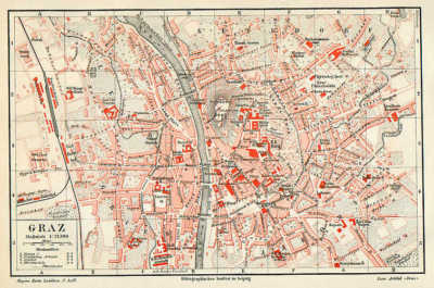 GRAZ Österreich Stadtplan Original von 1897 | eBay.de