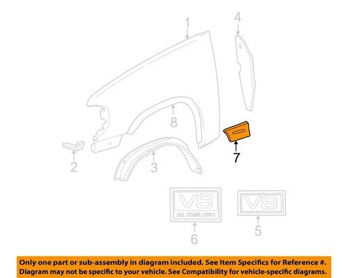 FORD OEM 1995 Explorer Fender Exterior Trim-Body Side Mldg F5TZ16A038AG ...
