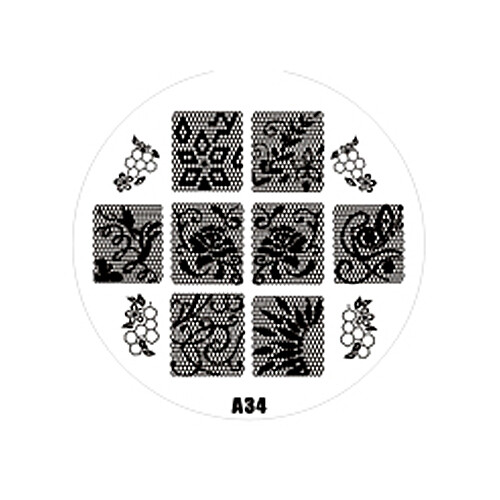 Stamping Nailart Schablone für Stamping Lack Nr. STL-A34 | eBay.de