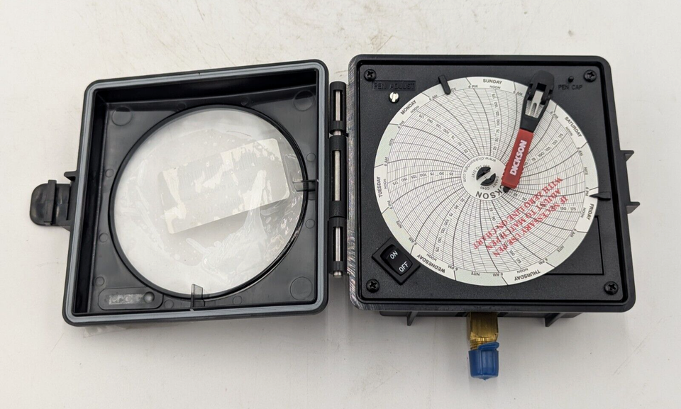 Dickson PW474 4" Pressure Chart Recorder, 0 to 200 Psi, 0 to 95% RH | eBay