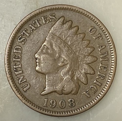 1908 Indian Head Cent Penny One Cent 1c US Coin #4425 FREE SHIPPING | eBay