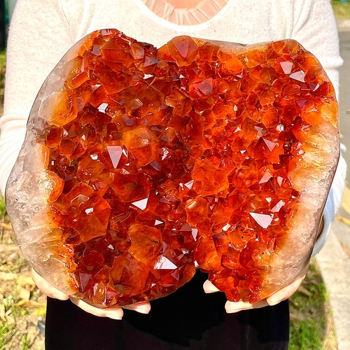 16.64LB Natural and beautiful yellow high-quality crystal cave mineral ...