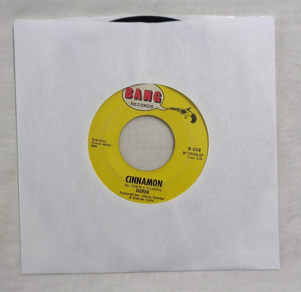 Derek: Cinnamon b/w This Is My Story 1968 Bang Records B-558 Specialty ...