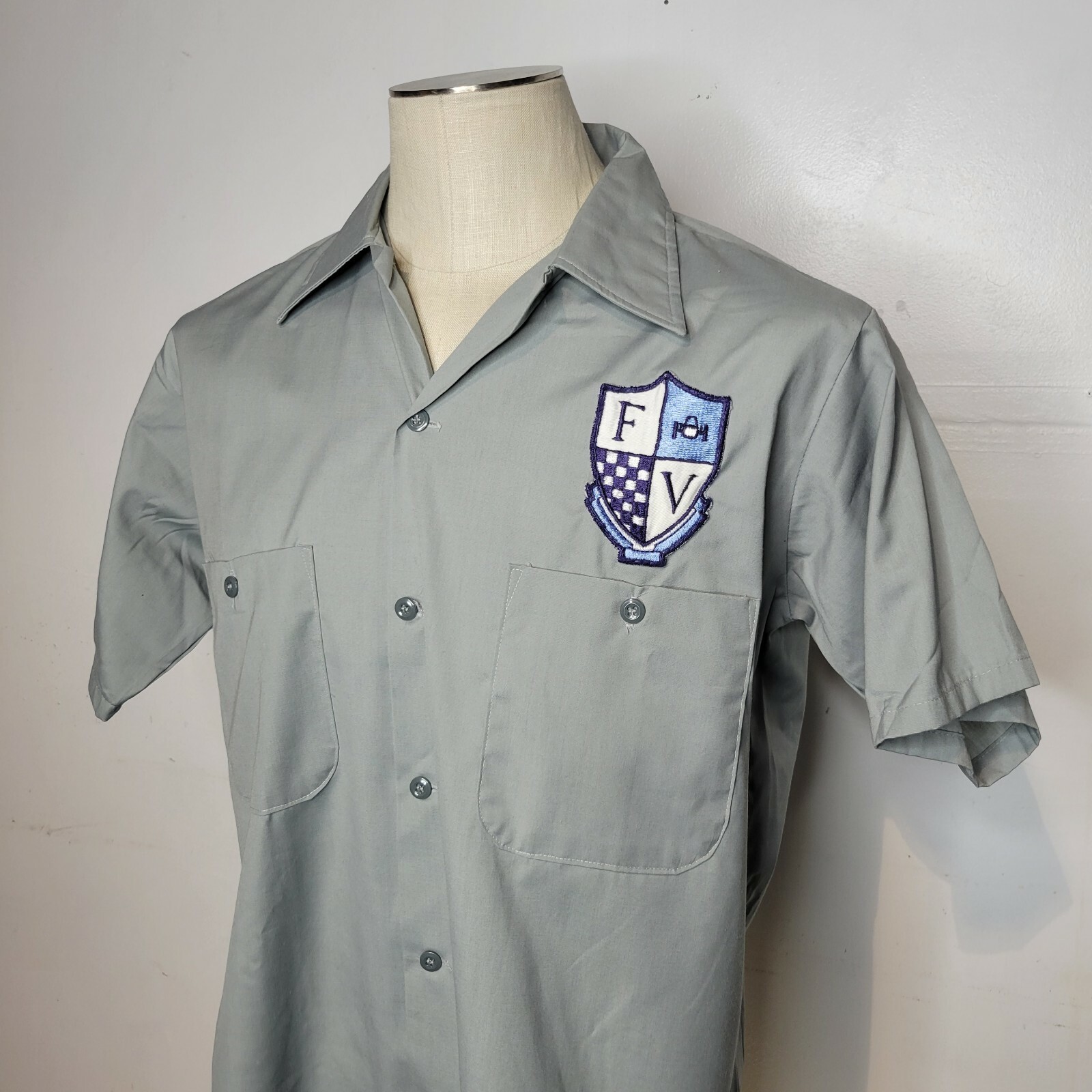 Vintage Sears Permanent Press Work Shop Shirt Medium … - Gem