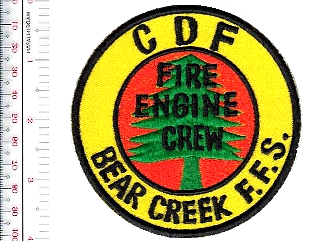 Hot Shot Fire Crew CDF Bear Creek Forest Fire Station Patch vel NO ...