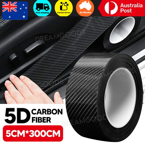 Car Door Sill Protector Edge Sticker Carbon Fiber Rubber DIY Bumper ...