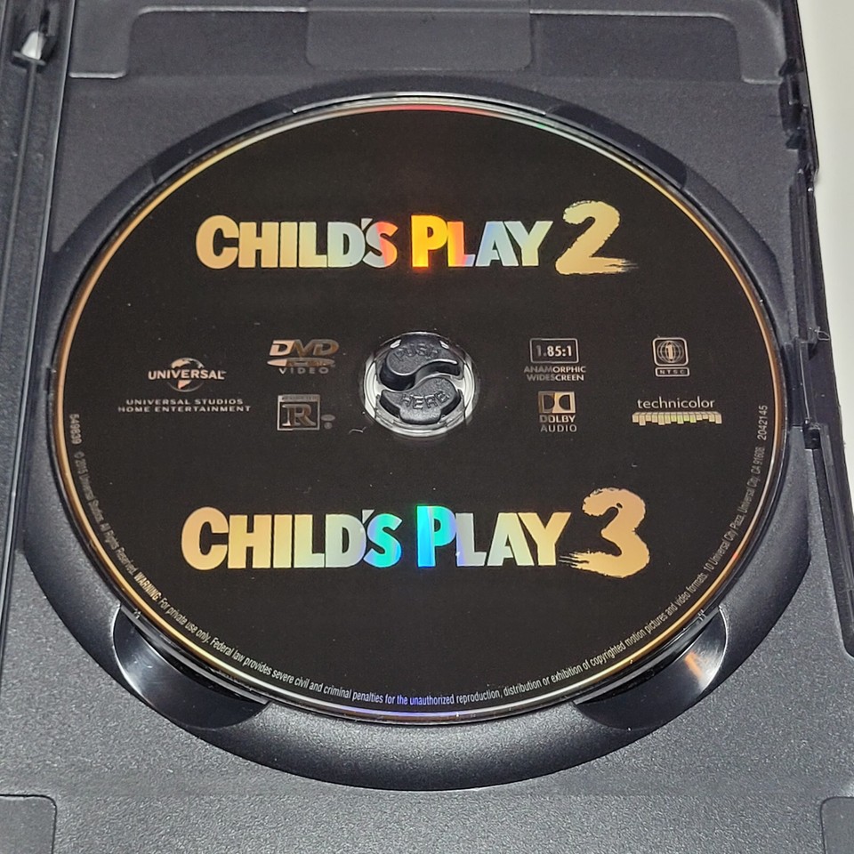 Child's Play 2 / Child's Play 3 (DVD) Double Feature Chucky Horror Free ...