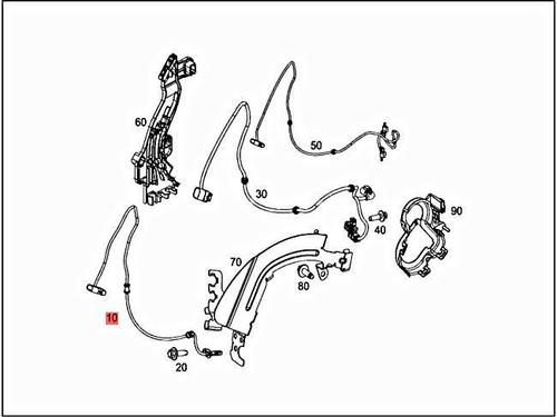 Genuine MERCEDES A205 C205 S205 W205 C-CLASS W205 Rpm sensor 2059058503 ...