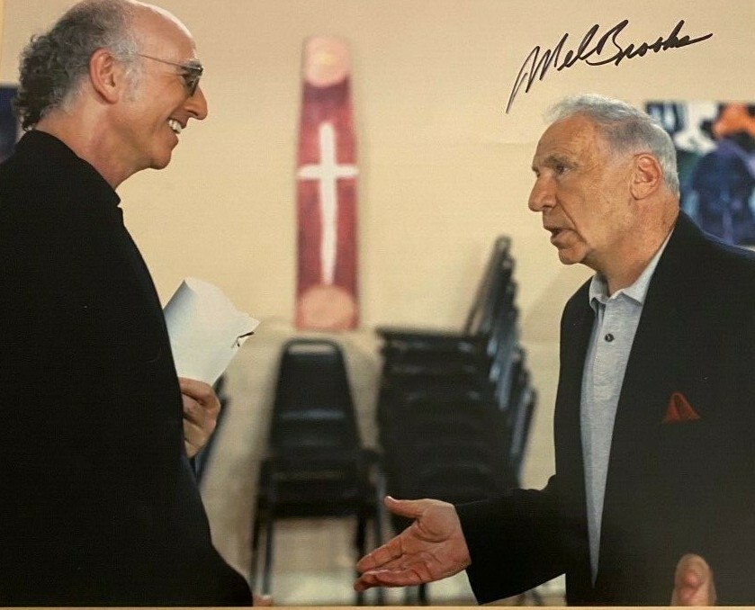 Mel Brooks signed autographed 11x14 photo Larry David Curb your ...