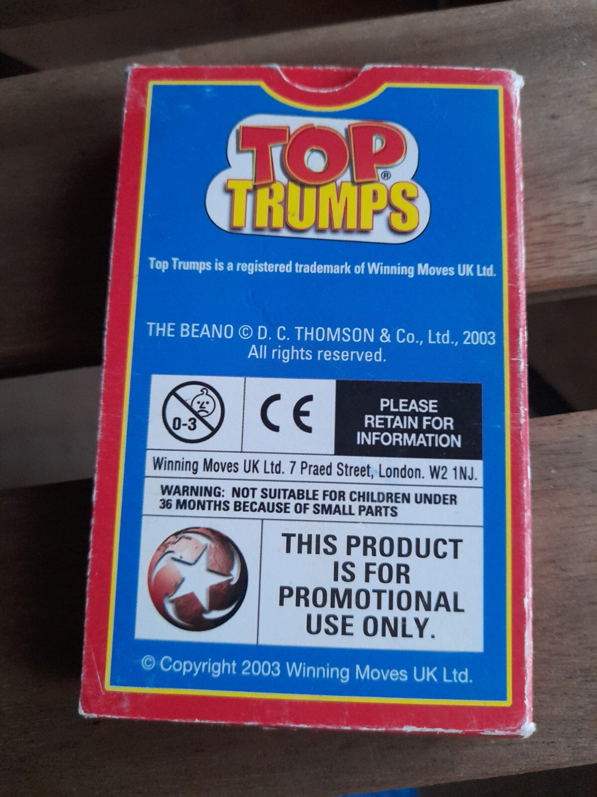 RARE Top Trumps BEANO 2003 Promo Set | eBay UK