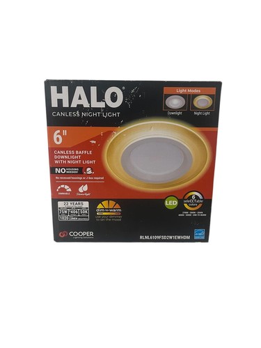 HALO 6 in. RL Night Light 1000-Lumens Selectable CCT D2W DM 80083265053 ...