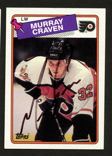 Murray Craven #79 signed autograph auto 1988-89 Topps Hockey Trading ...