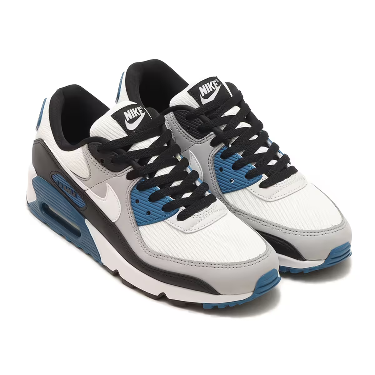 Nike Air Max 90 Blue Grey Black Teal Men's Shoes Sz 9.5 (FB9658-002) | eBay
