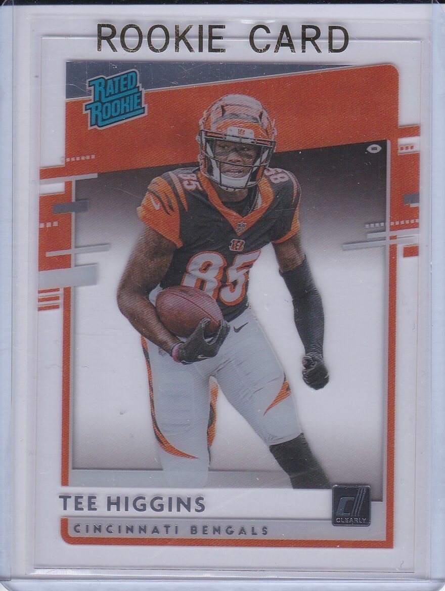TEE HIGGINS ROOKIE CARD 2020 Donruss Clearly RATED RC Football ...
