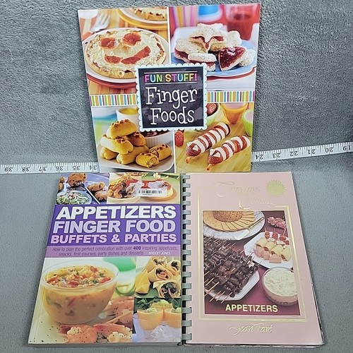 Lot of 3 Cookbooks, Appetizers, Finger Food, Buffets & Parties | eBay