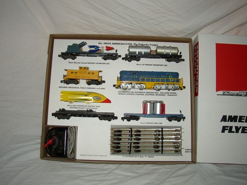 AMERICAN FLYER 20625 DEFENDER SET BOX AND INSERTS ONLY -NO TRAINS OR ...