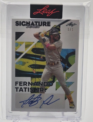 Fernando Tatis Jr 2023 Leaf Signature Series Autograph 1/1 San Diego ...