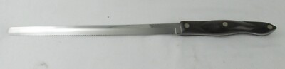 CUTCO Olean NY USA 1724 KK Serrated Bread Knife Cutlery 10" Blade Brown ...