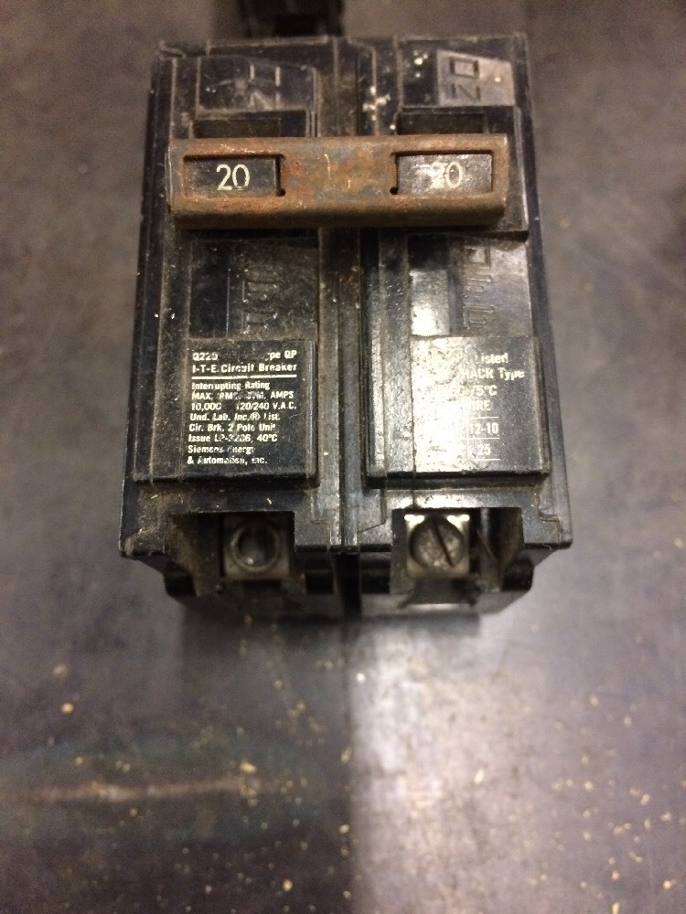 Westinghouse C-H Siemens HACR Type BR220 BR215 BR120 2 Pole Circuit ...