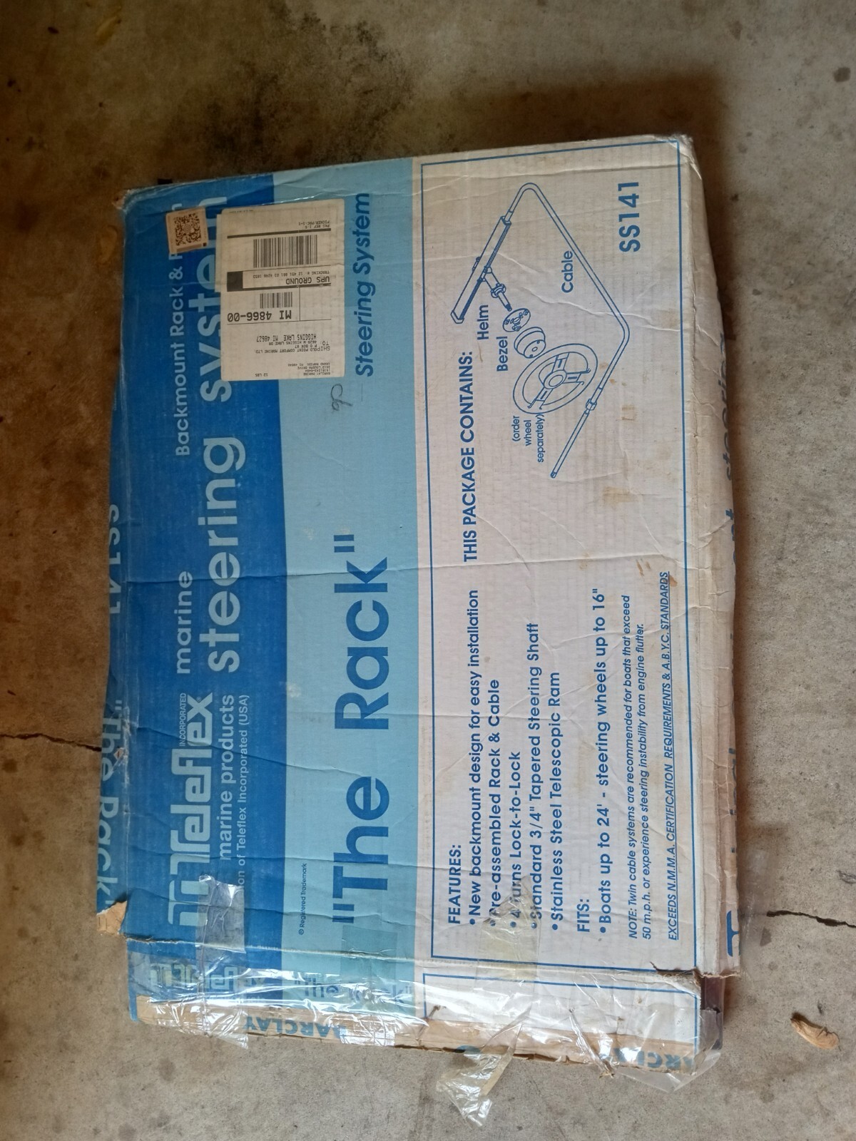 Teleflex 15 Ft. Rack and Pinion Steering Kit Ss14115 SS141 for sale ...