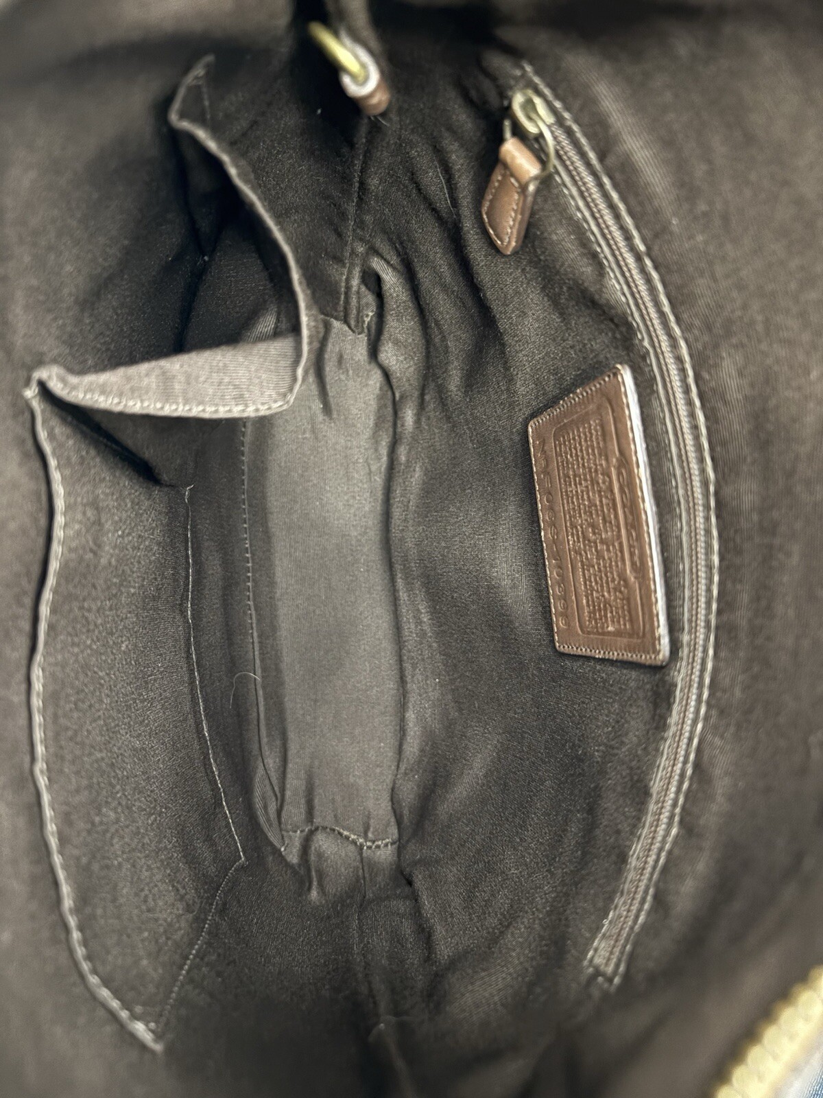 Coach 1941 Chelsea Brown Laced Leather Crossbody Shoulder Bag Brass ...